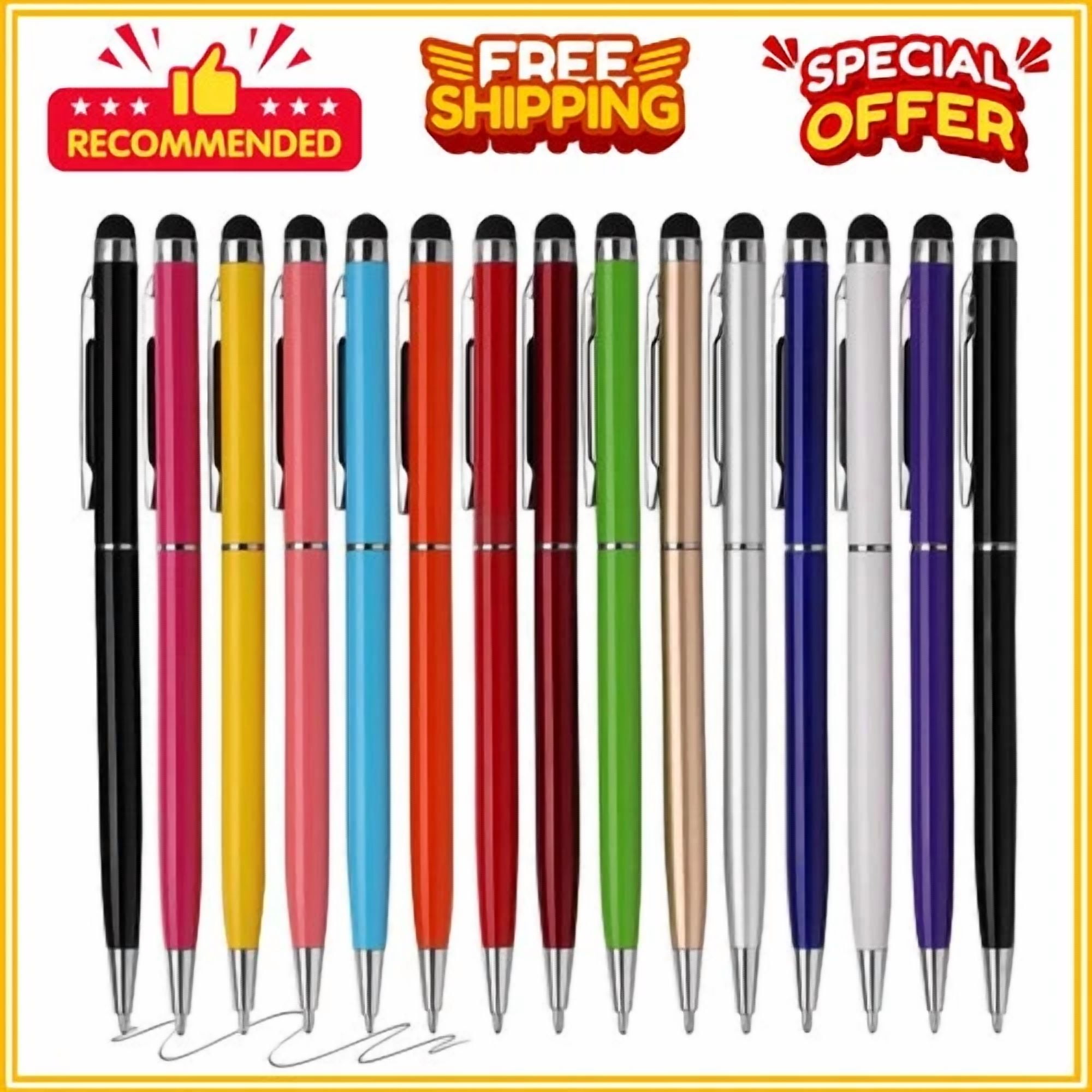 15 Pack 2-in-1 Stylus & Ballpoint Pens for Touch Screens - Phone ...
