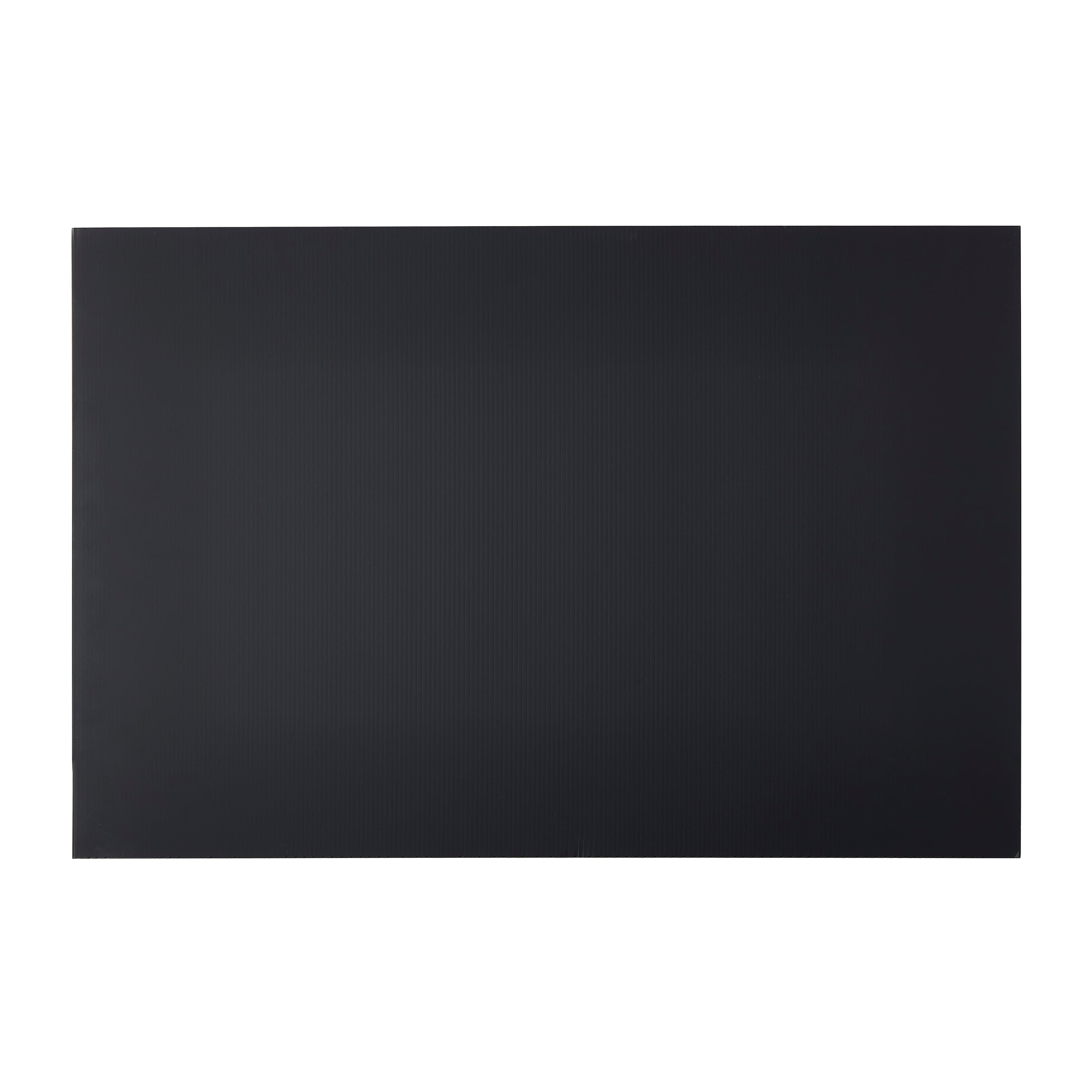 15 Pack: 20" x 30" Black Plastic Corrugated Board by Creatology ...