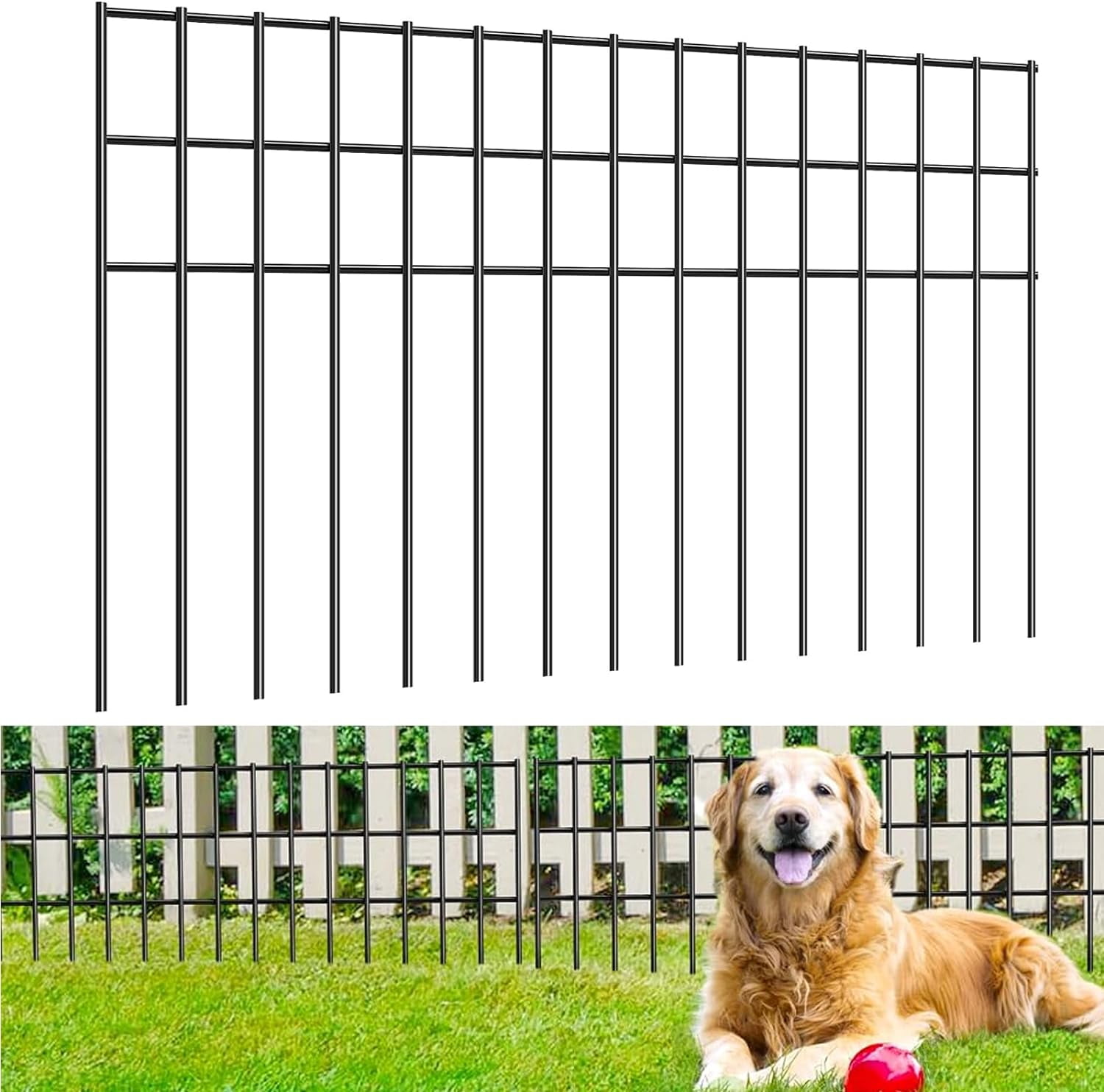 15 Pack 24in(L) X 15in(H) Small/Medium Animal Barrier Fence, 5.5mm Rod ...