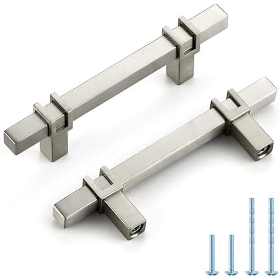 15 Pack 3 inch Brushed Nickel Cabinet Handles, Kitchen Cabinet Handles ...