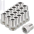 15 Pack 304 Stainless Steel Male to FeMale Adapter, 3/8" NPT x 1/4" Hex ...