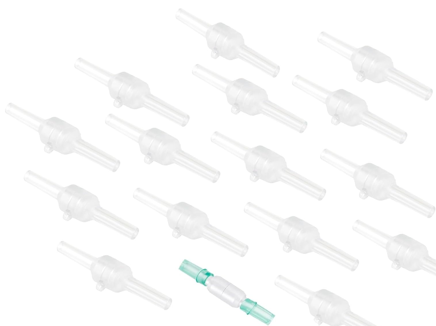 15/Pack 360° Oxygen Tubing Swivel Male/Male Adaptor Cannula Tubing ...