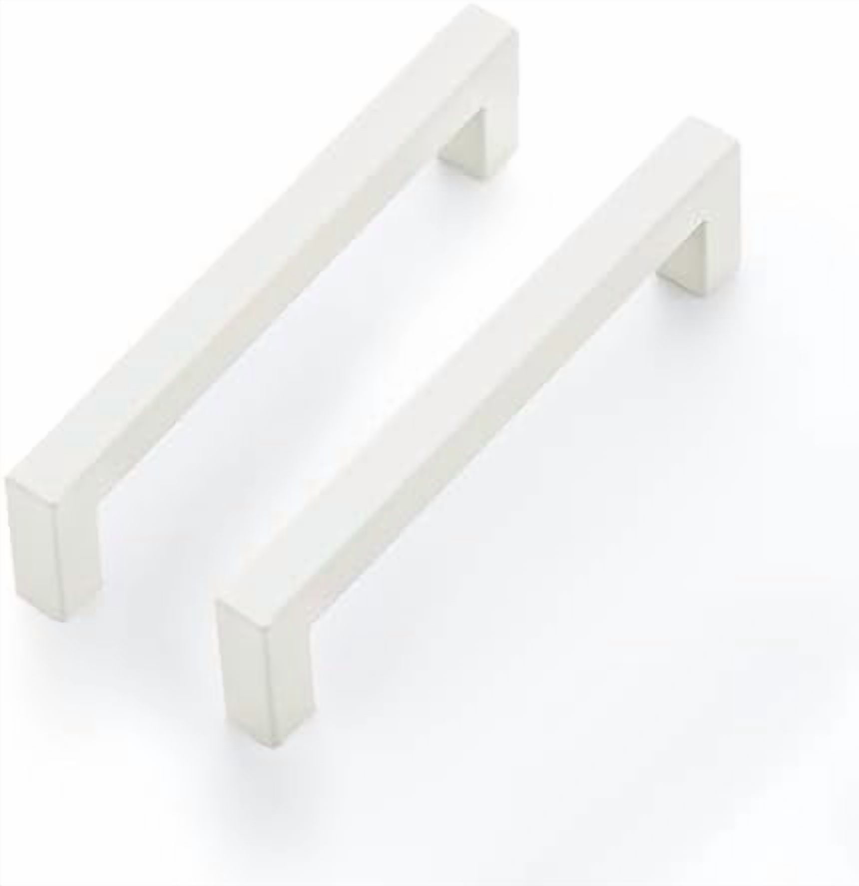 15 Pack 5 Inch Kitchen Square Cabinet Handles White Drawer Pulls for ...
