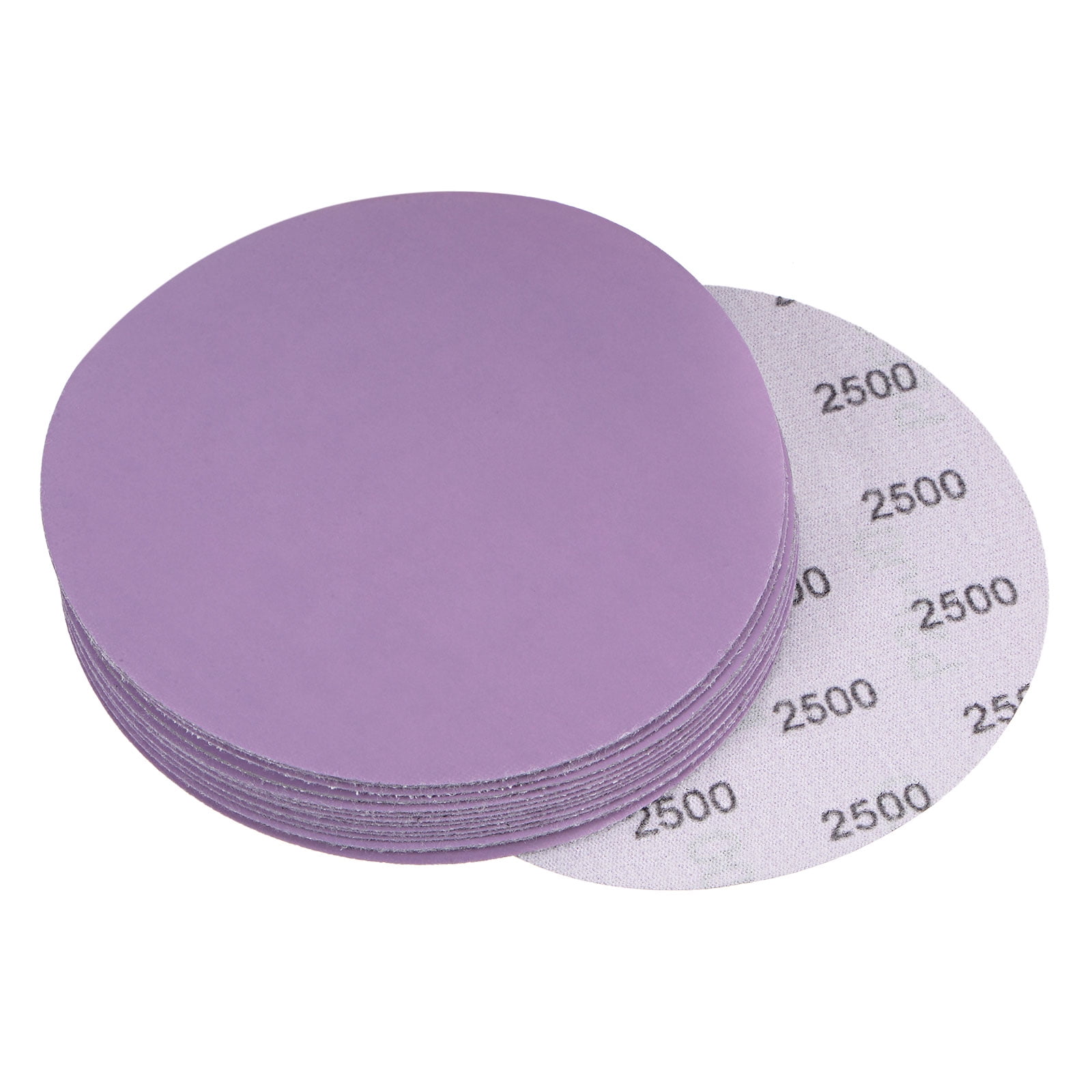15 Pack 5-Inch Purple Sanding Discs 2500 Grits Hook & Loop Professional ...
