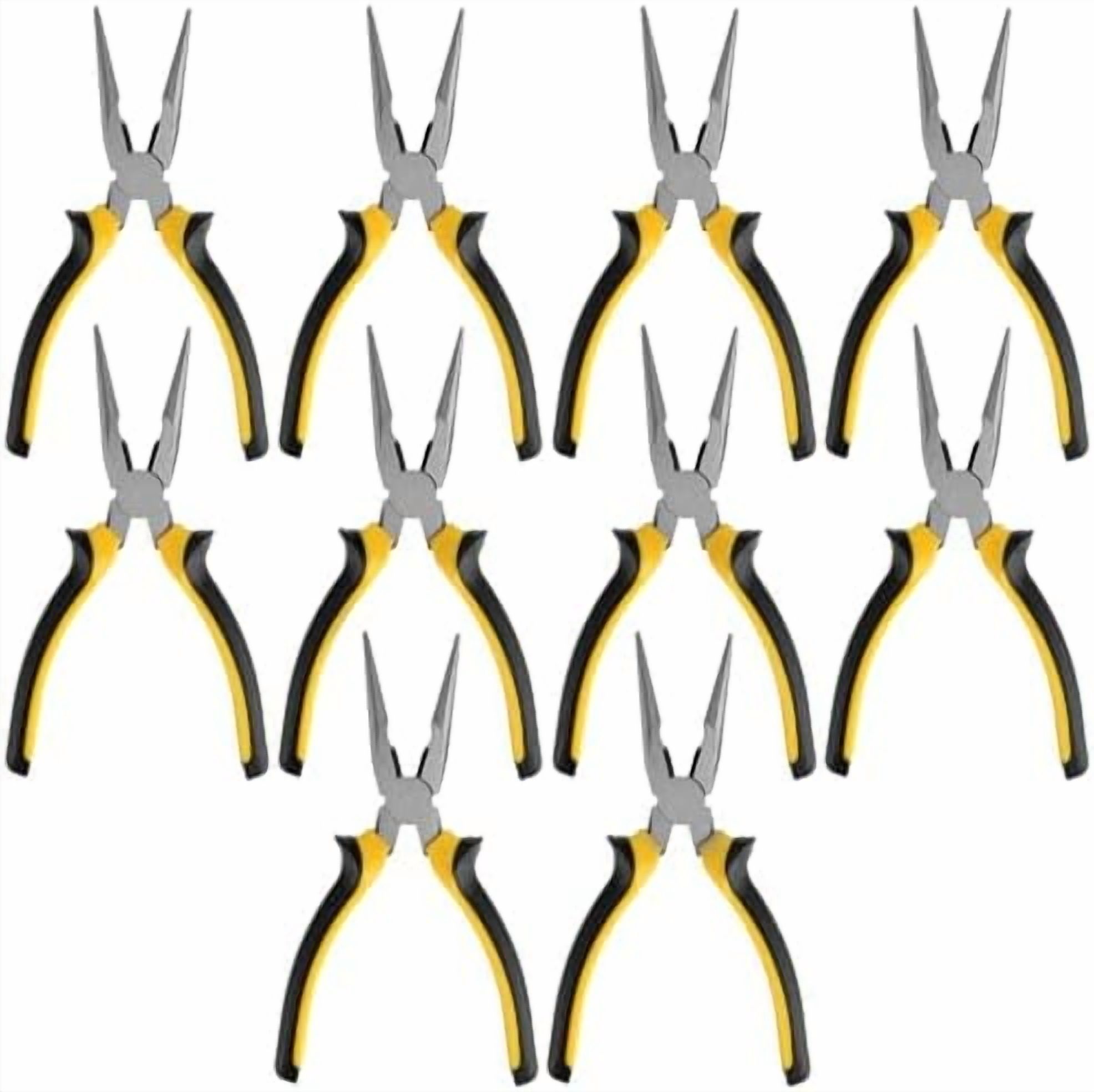 15 Pack 6 Inch Needle Nose Pliers, Long Needle Nose Pliers with Wire ...