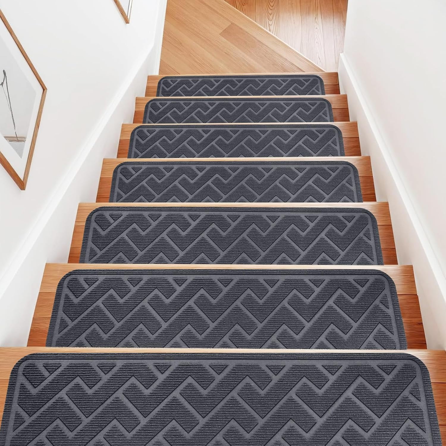 15 Pack 8 "X 30" Non Slip Stair Treads for Wooden Steps, Carpet Stair ...