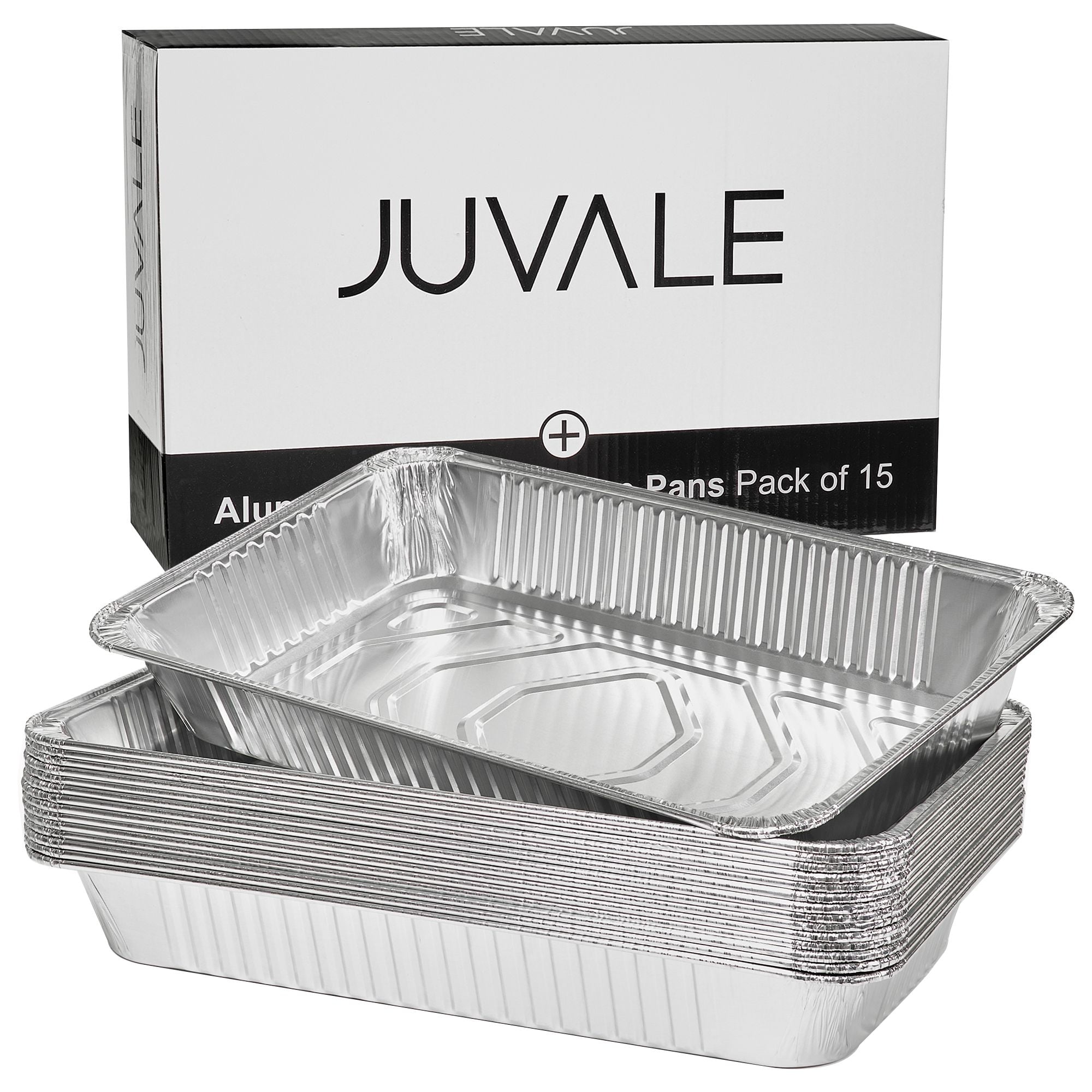 15 Pack Heavy-Duty Disposable Aluminium Cooking Pans, 21 x 13 Full Size ...