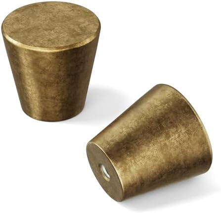 15 Pack Antique Brass Cabinet Knobs Drawer Knobs Vintage Small Drawer ...