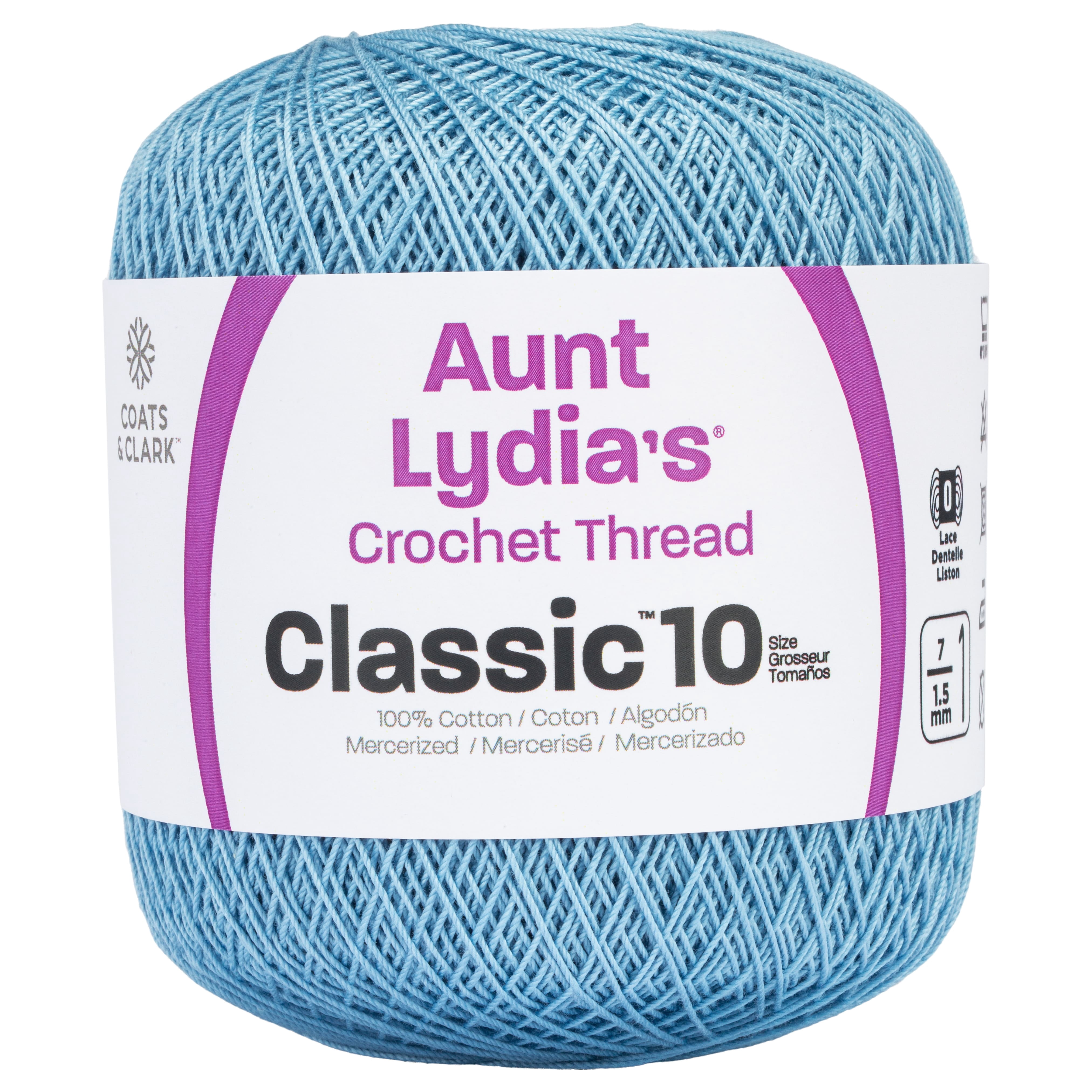 15 Pack Aunt Lydia Sﾂｮ Classic邃 Cotton Crochet Thread Walmart
