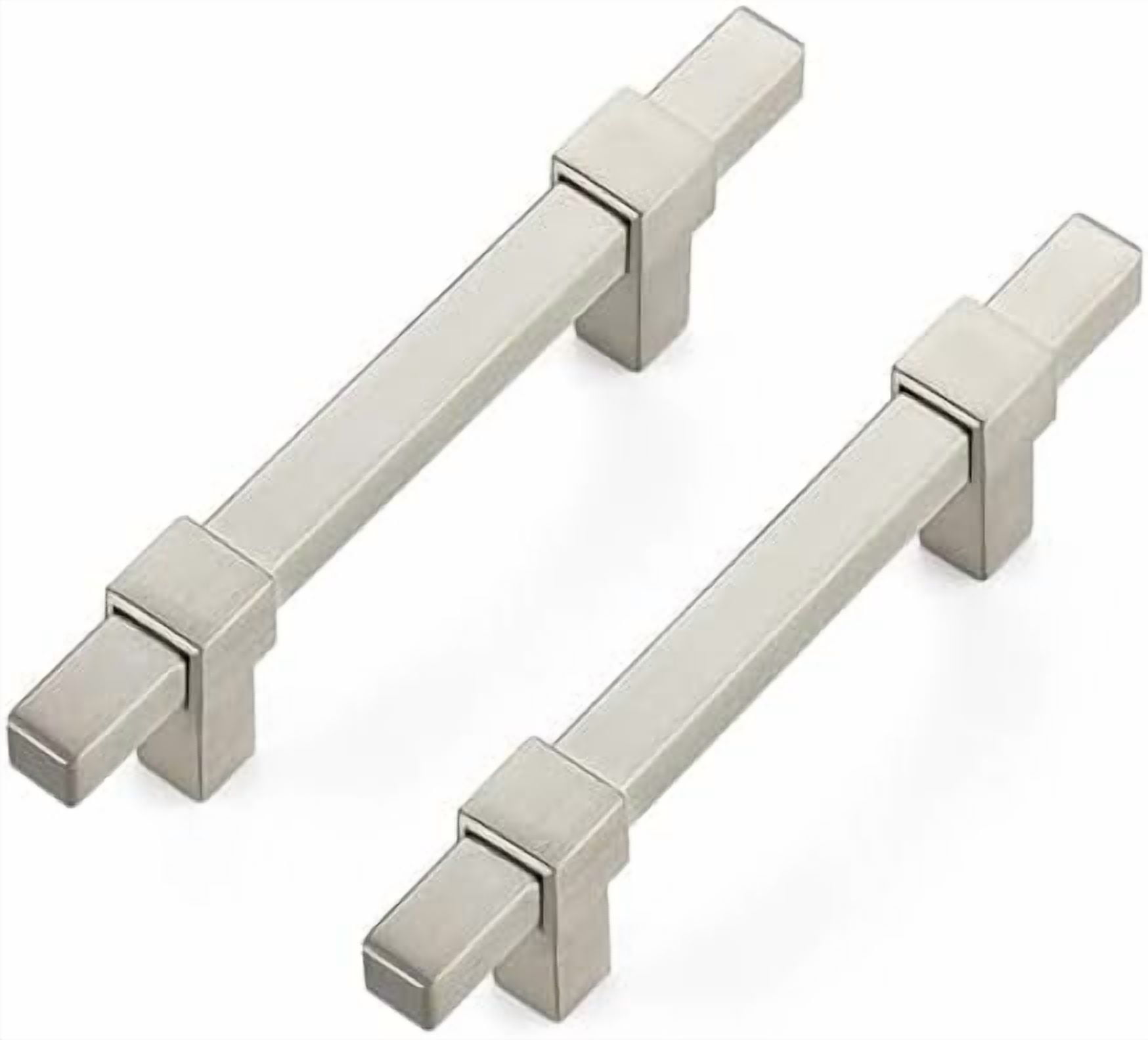 15 Pack Brushed Nickel Cabinet Handles - 3" Hole Center Cabinet Pulls ...