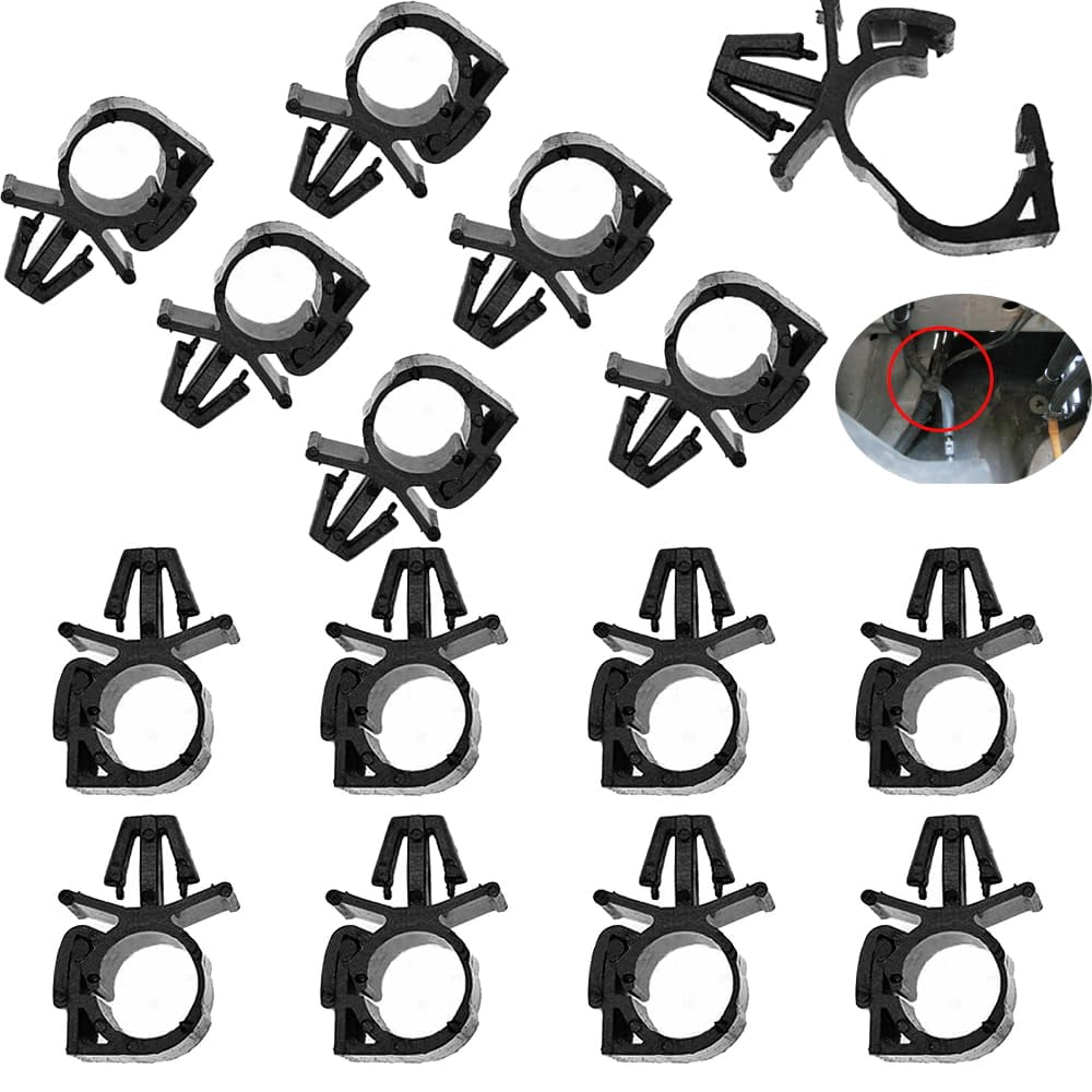 15 Pack Car Wire Loom Routing Clips OD 1/2" Push Mount Car Wire Loom ...