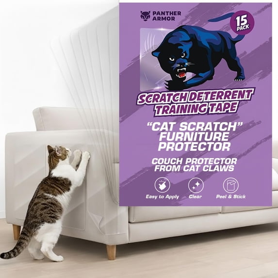 15 Pack Cat Scratch Furniture Protector Tape Sheets,Double-Sided Sticky ...