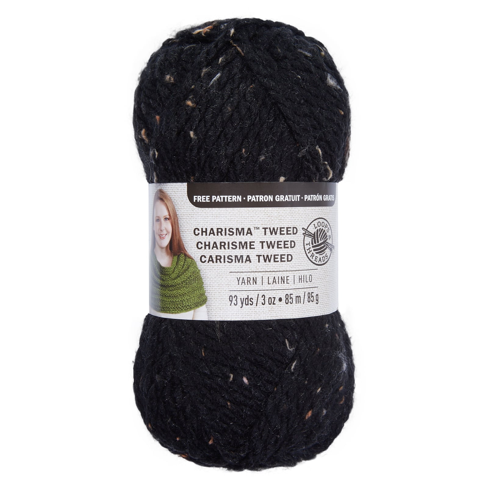 Loops & Threads Charisma Tweed Yarn - Multicolor Yarn for Knitting ...
