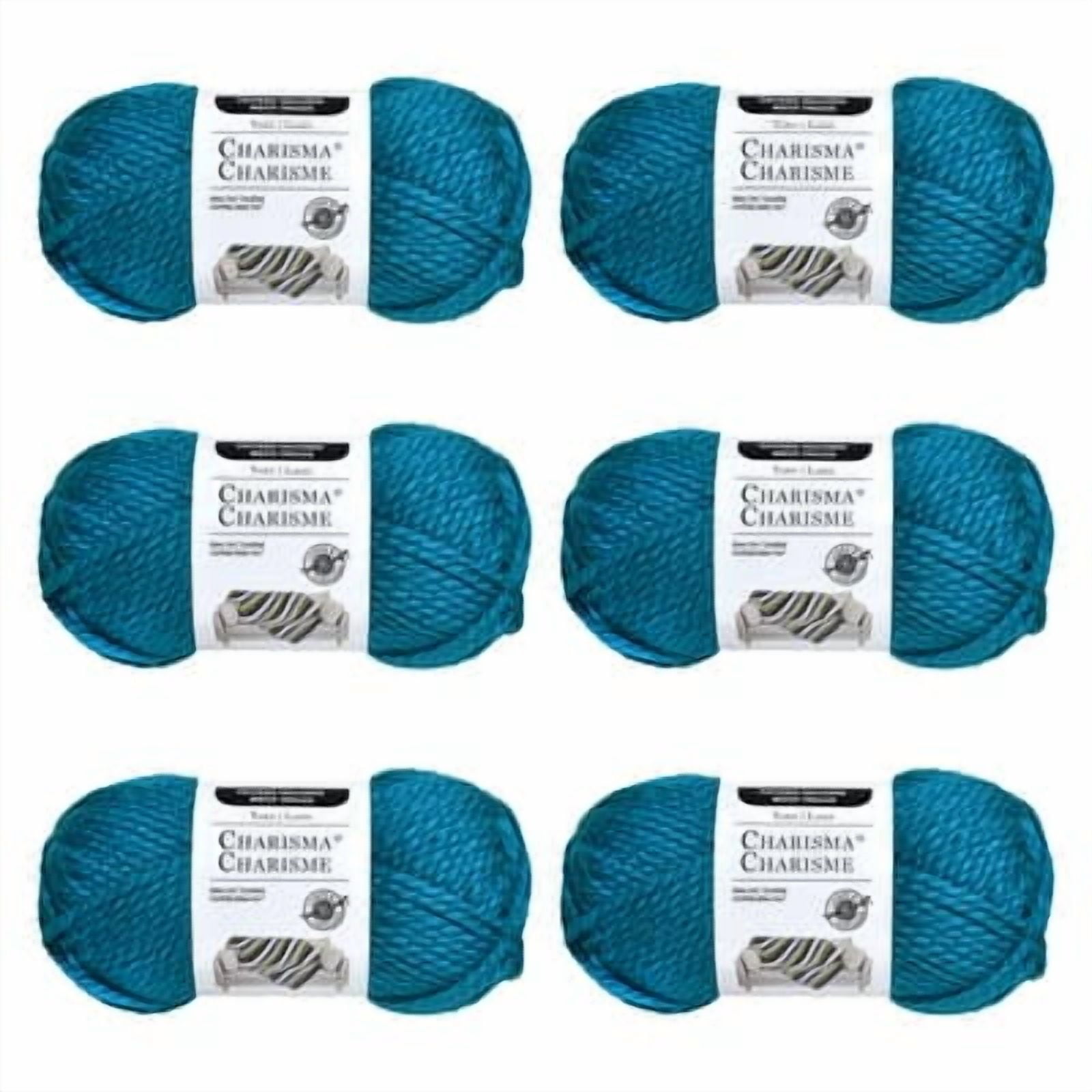 Loops & Threads Charisma Yarn, 6 Pack, Bulky Weight, 100% Acrylic, Soft ...