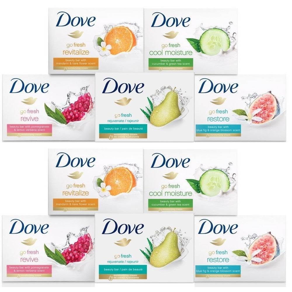 Dove 15 Pack Hand Bar Soap Variety Bundle