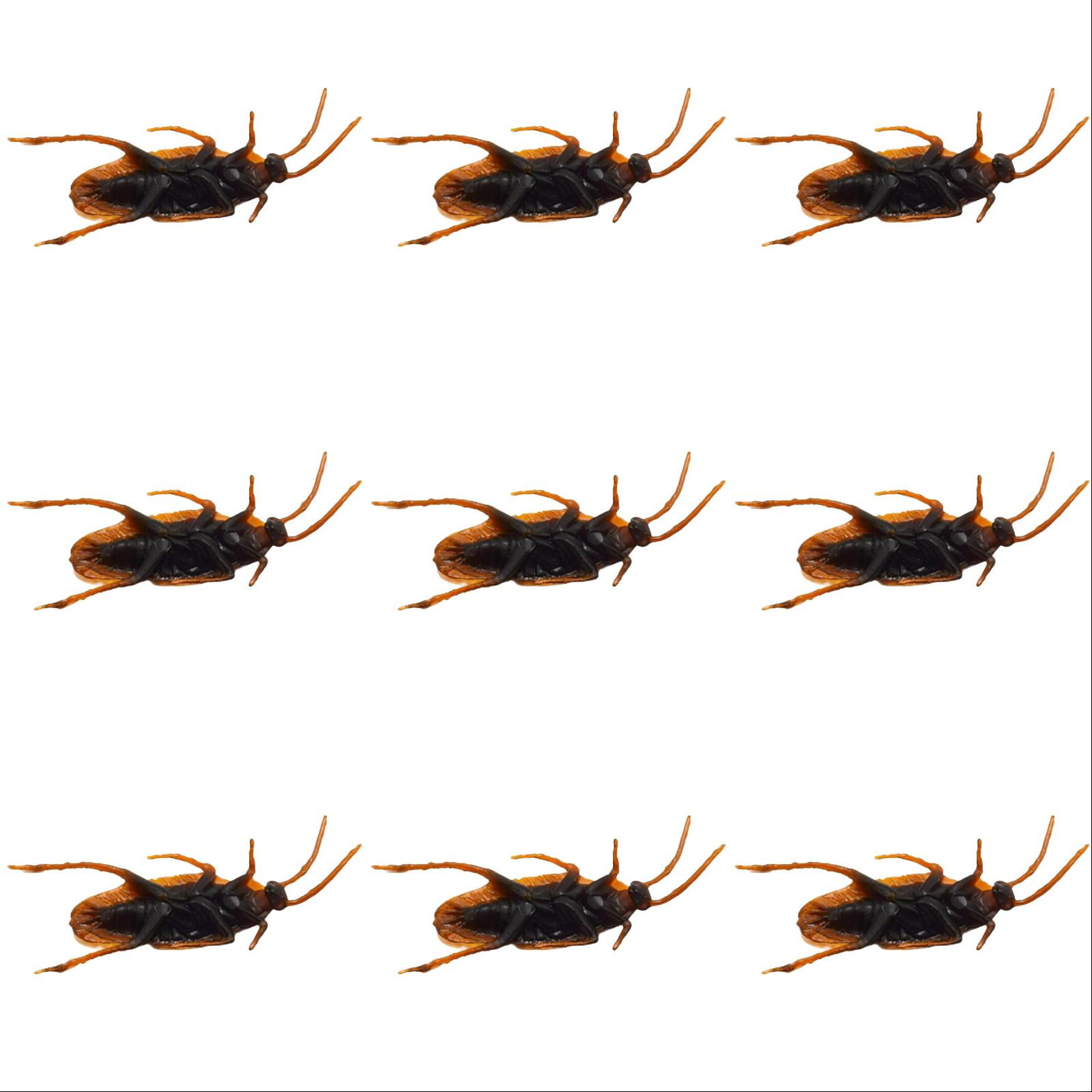 15 Pack Fake Roaches, Realistic Plastic Roach Bugs, Fake Prank ...