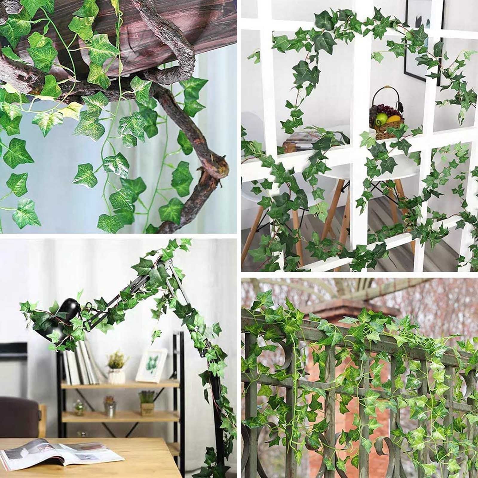 15 Pack Faux Ivy Vines, 7.2 FT Hanging Greenery Garland for Wedding ...