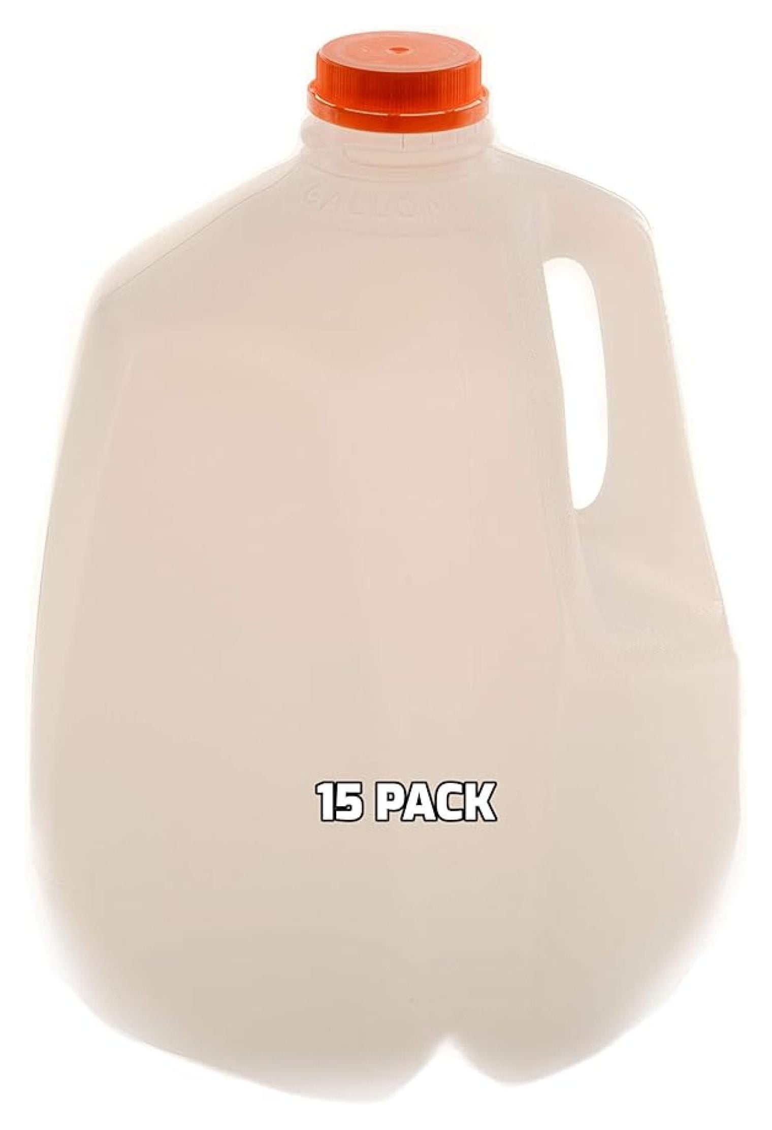 15 Pack Gallon Juice Bottles - 128oz Plastic Containers - Smoothie ...