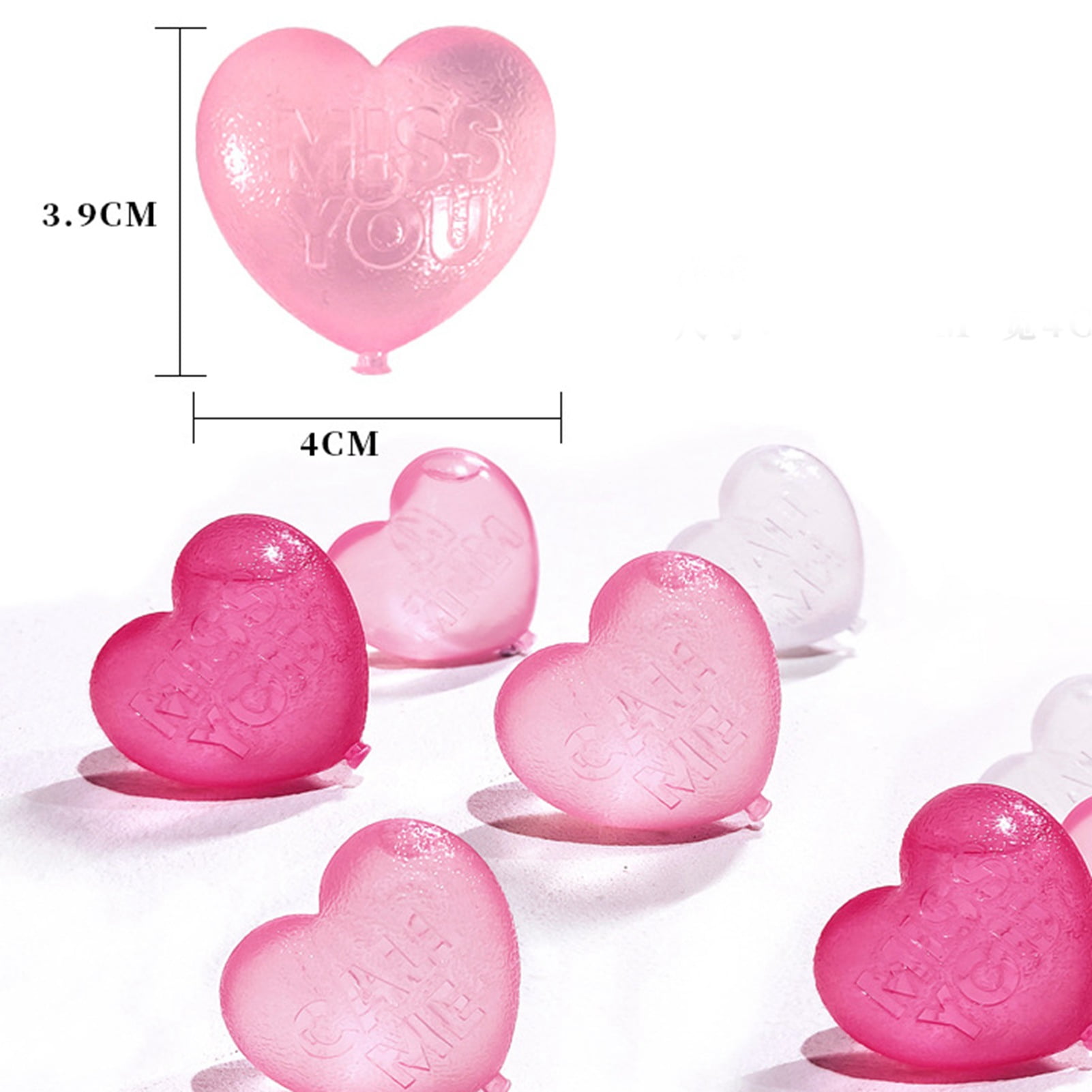 15 Pack Heart Shaped Reusable Ice Cubes Pure Water Reusable Ice Cubes ...