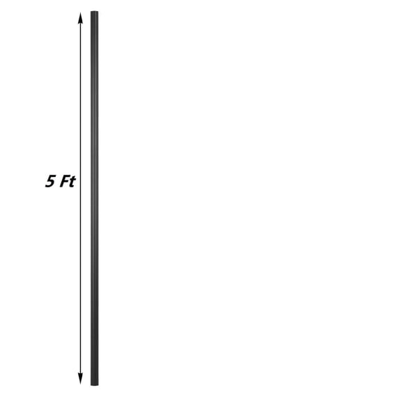 15 Pack Iron Stair Balusters Black Metal Deck Balusters 3/4" Round Deck ...