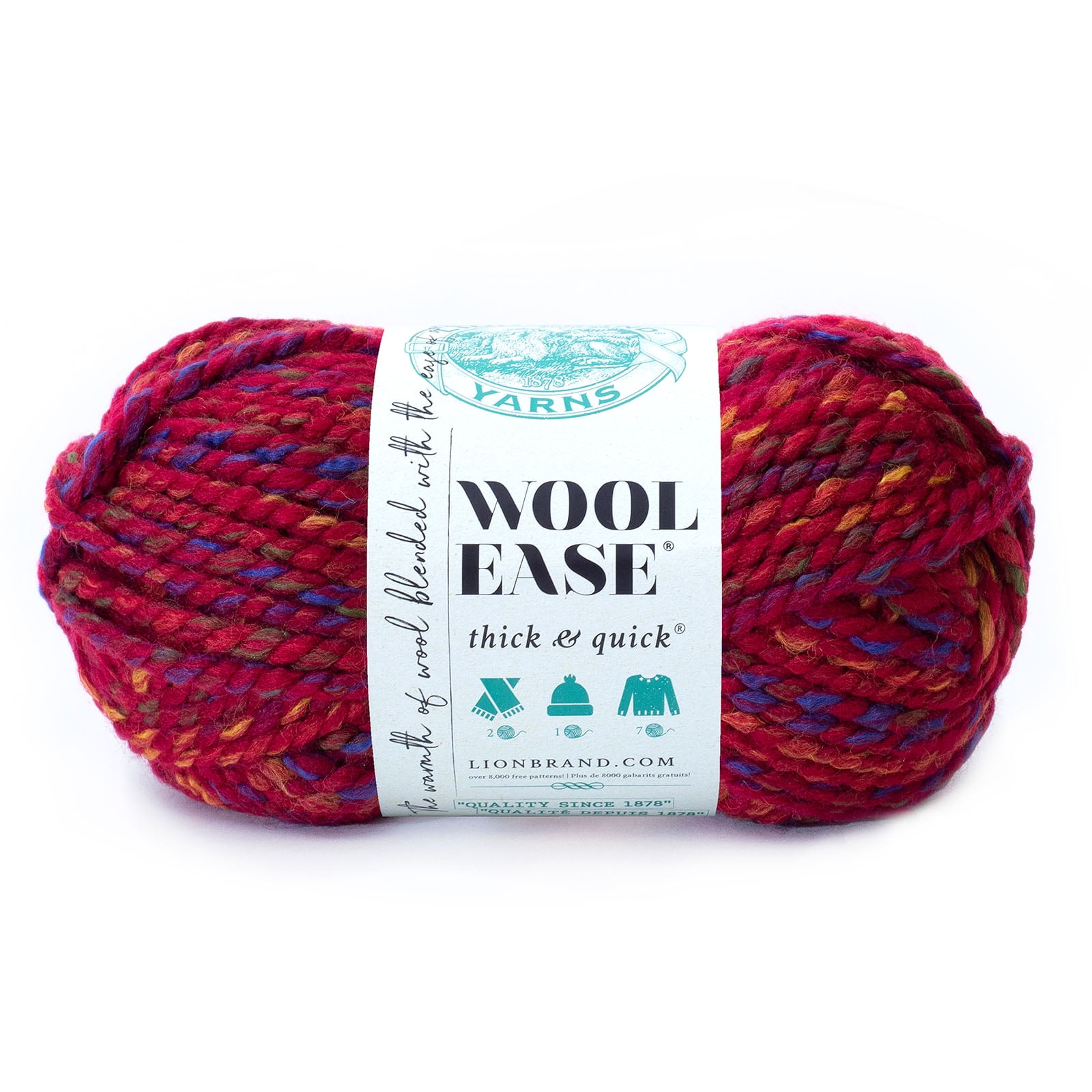 15 Pack: Lion Brand® Wool-Ease® Thick & Quick® Variegated Yarn ...