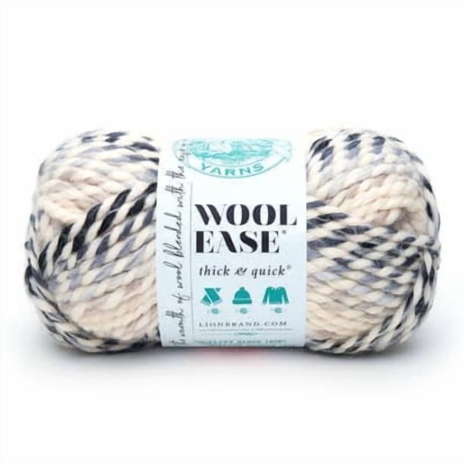 15 Pack: Lion Brand® Wool-Ease® Thick & Quick® Yarn - Prints - Stripes ...