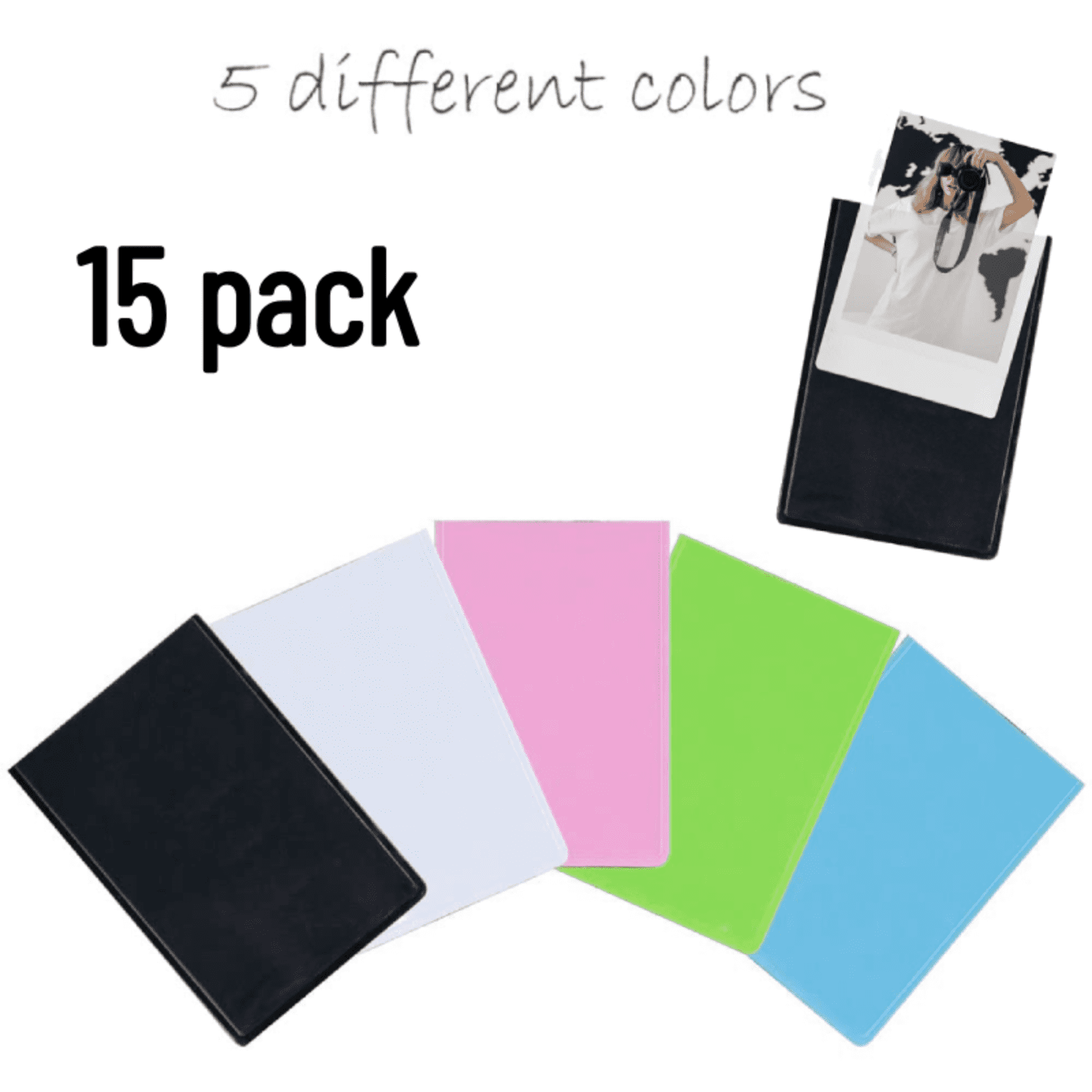 15 Pack Magnetic Picture Frames For Refrigerator 8.6cm*5.4cm With White ...
