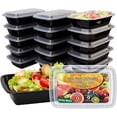 15 Pack- Meal Prep Containers 32oz, Plastic Food Prep Containers ...