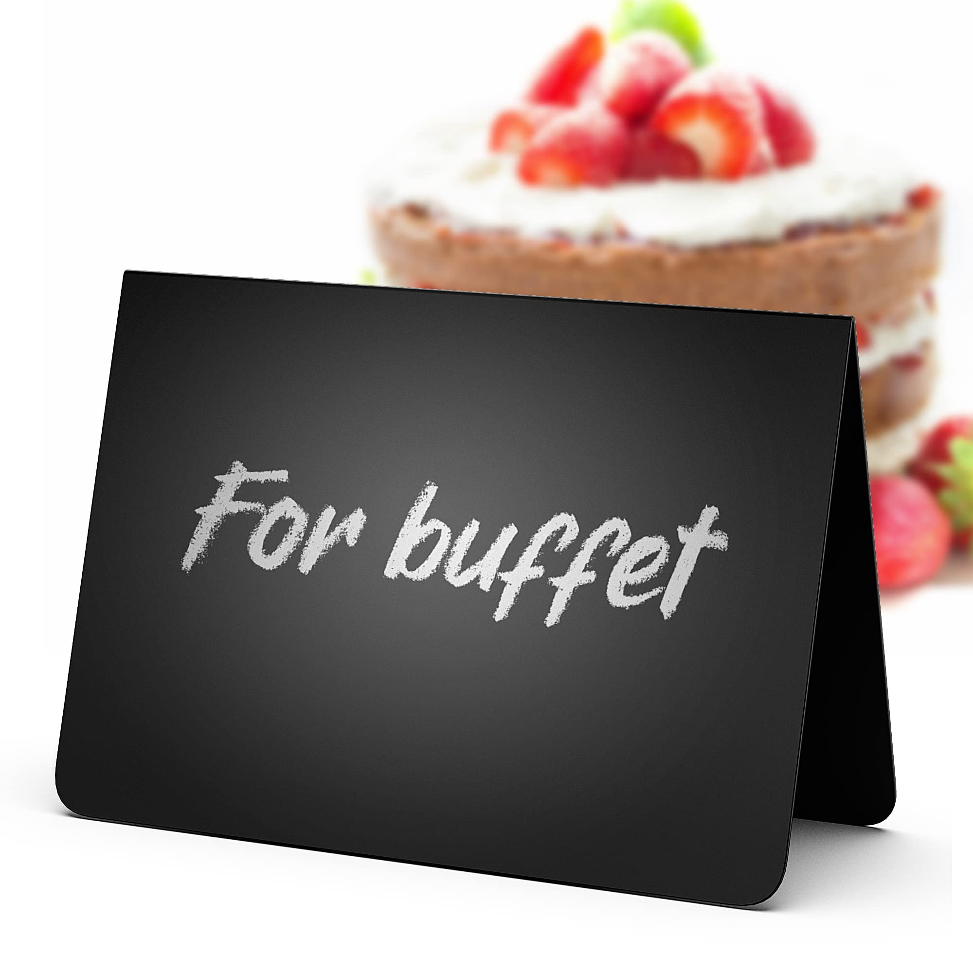 15 Pack Mini Chalkboard Signs for Food Display Reusable Small Plastic ...