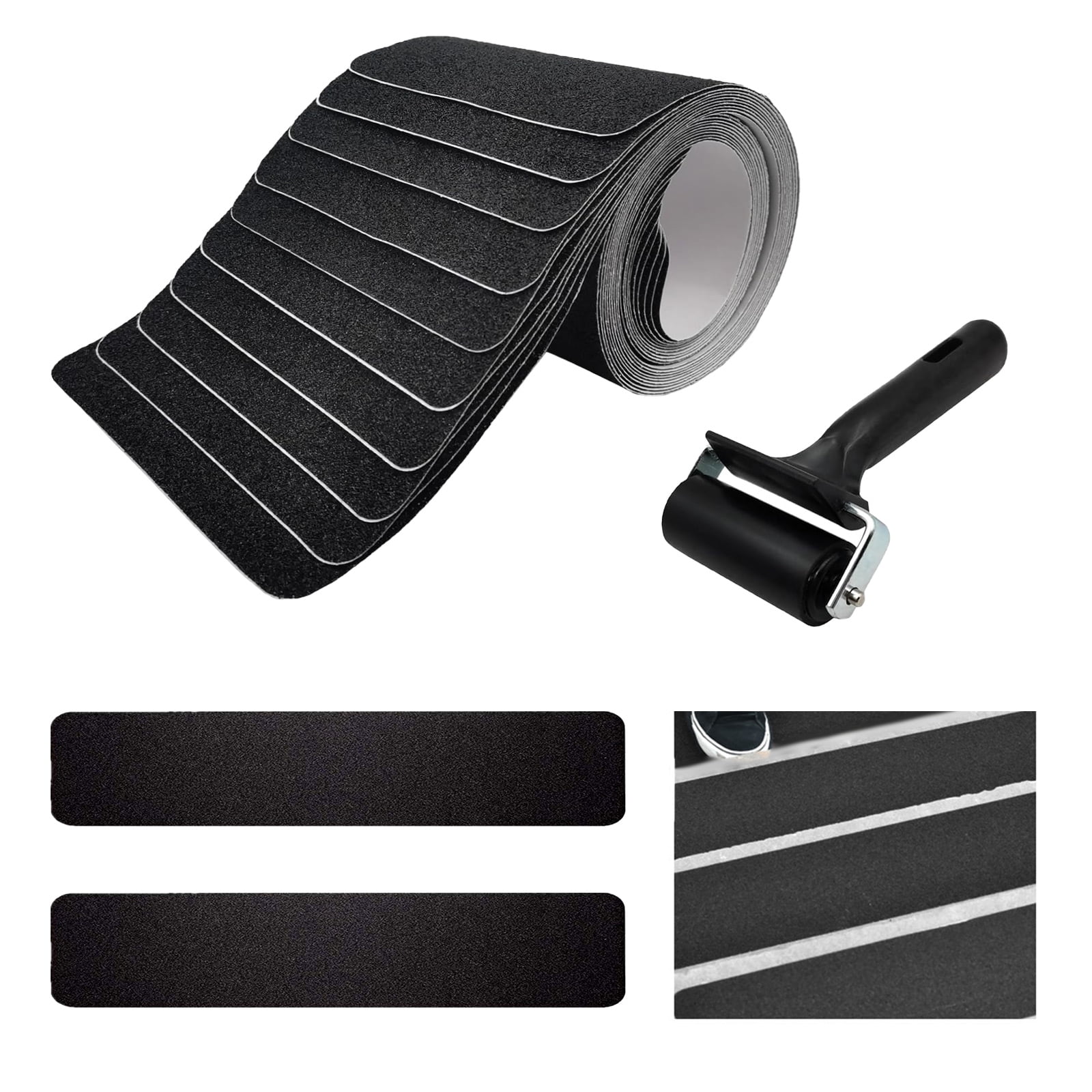 15 Pack Outdoor Non Slip Stair Treads, 24" x 4" Pre-cut Anti Slip Tape ...