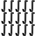 15 Pack Over The Cabinet Door Hooks, Cabinet Drawer Organizer, Metal ...