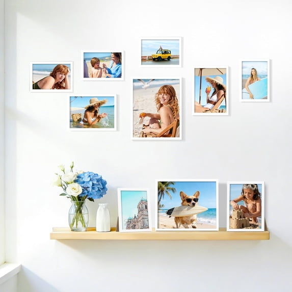 15 Pack Picture Frames Collage Wall Decor, White Frame Set with 3pcs ...