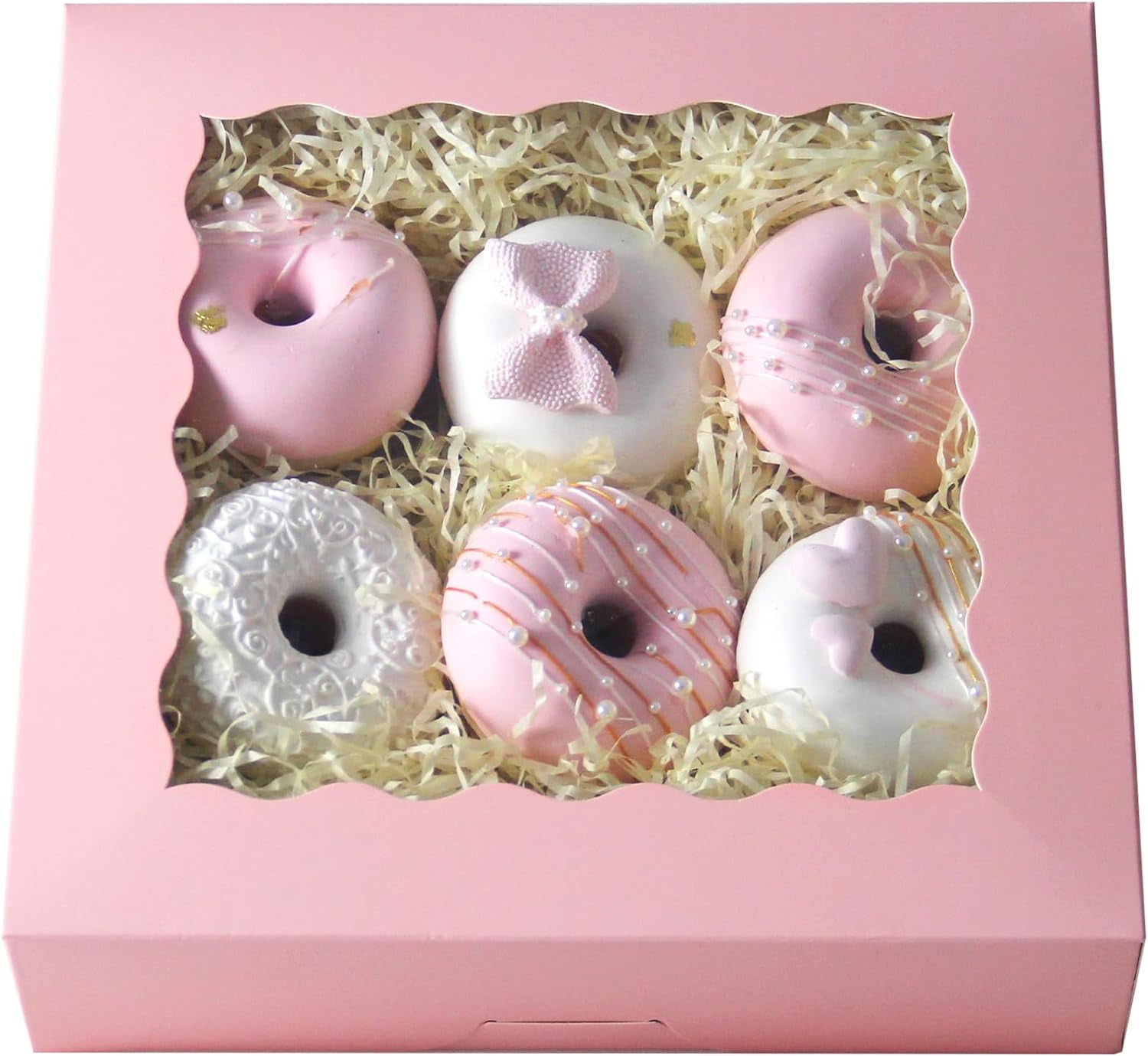 15-Pack Pink Bakery Boxes with Windows: Ideal for Weddings, Birthdays ...