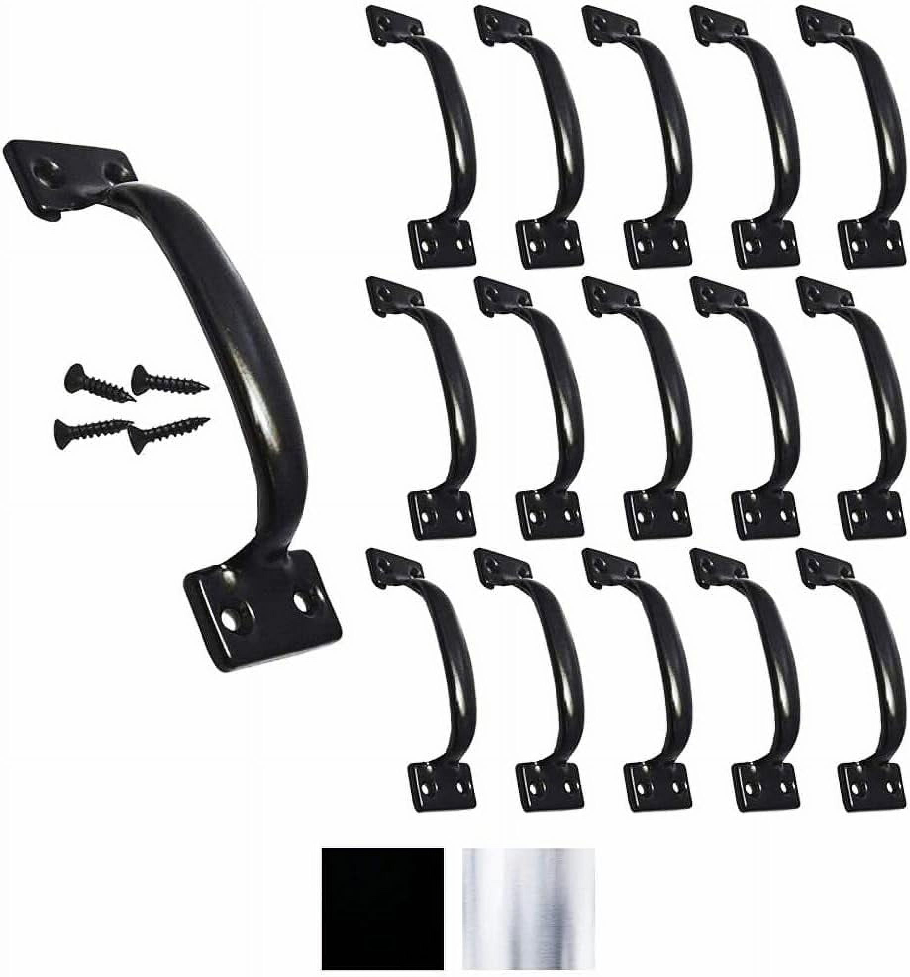 15 Pack, Premium Black Pull Handle 5-3/4" Utility Door Pulls, Black ...