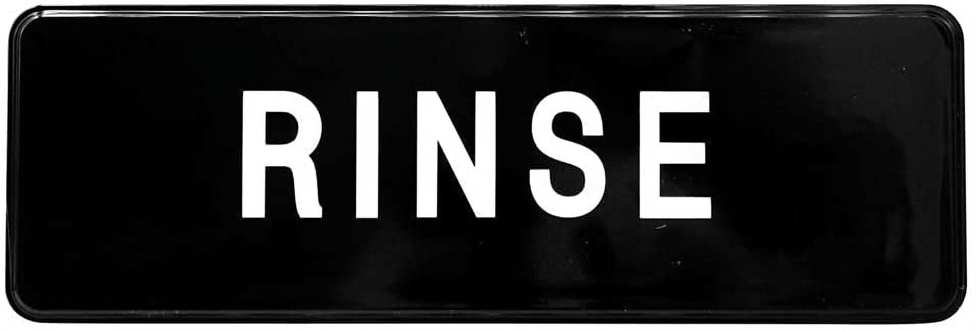 [15 Pack] Rinse Plastic Sign - Removable, Weather Proof, Office ...