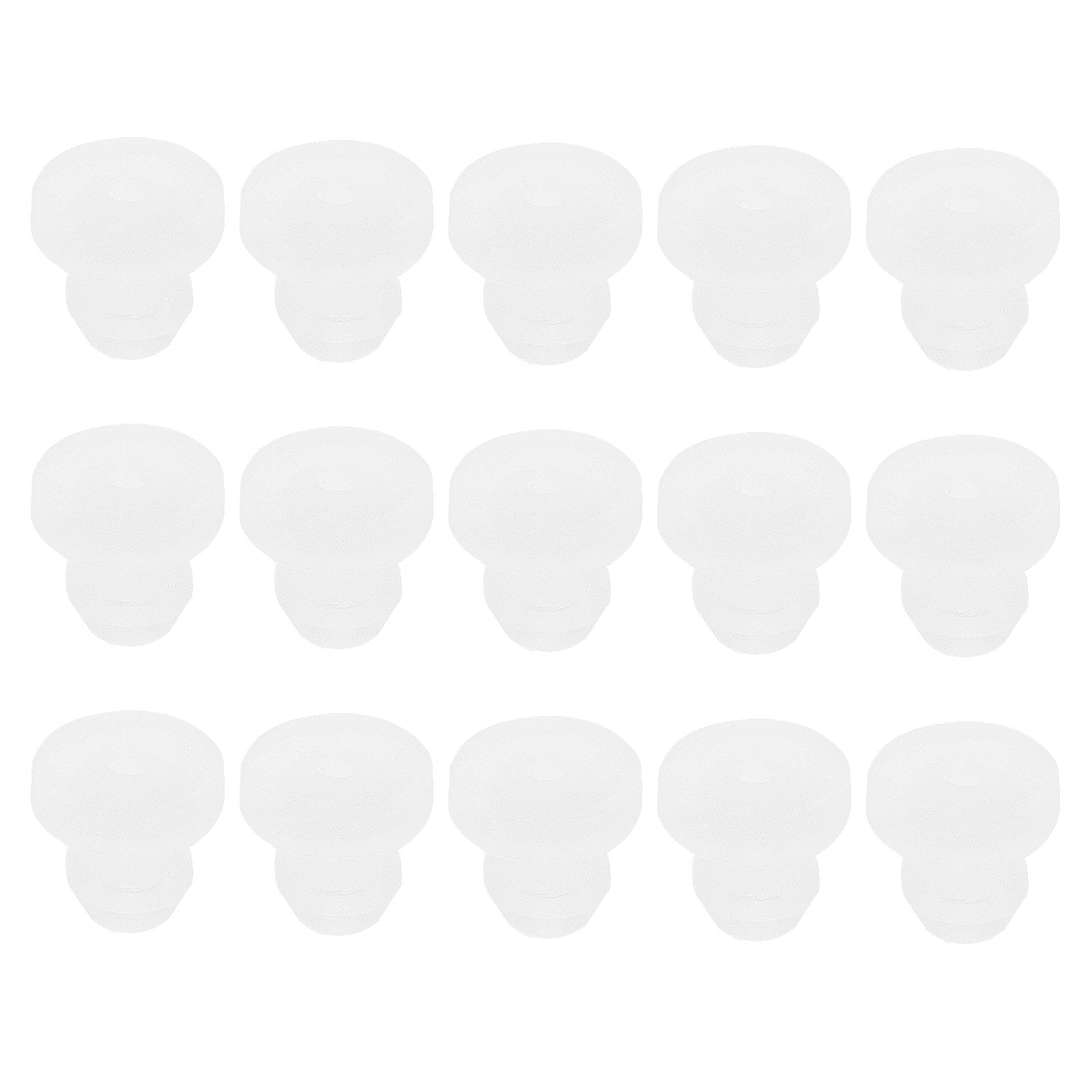 15 Pack Rubber Grommets 4.5mm Drill Hole, 2mm ID Hole Top Hat Grommet ...