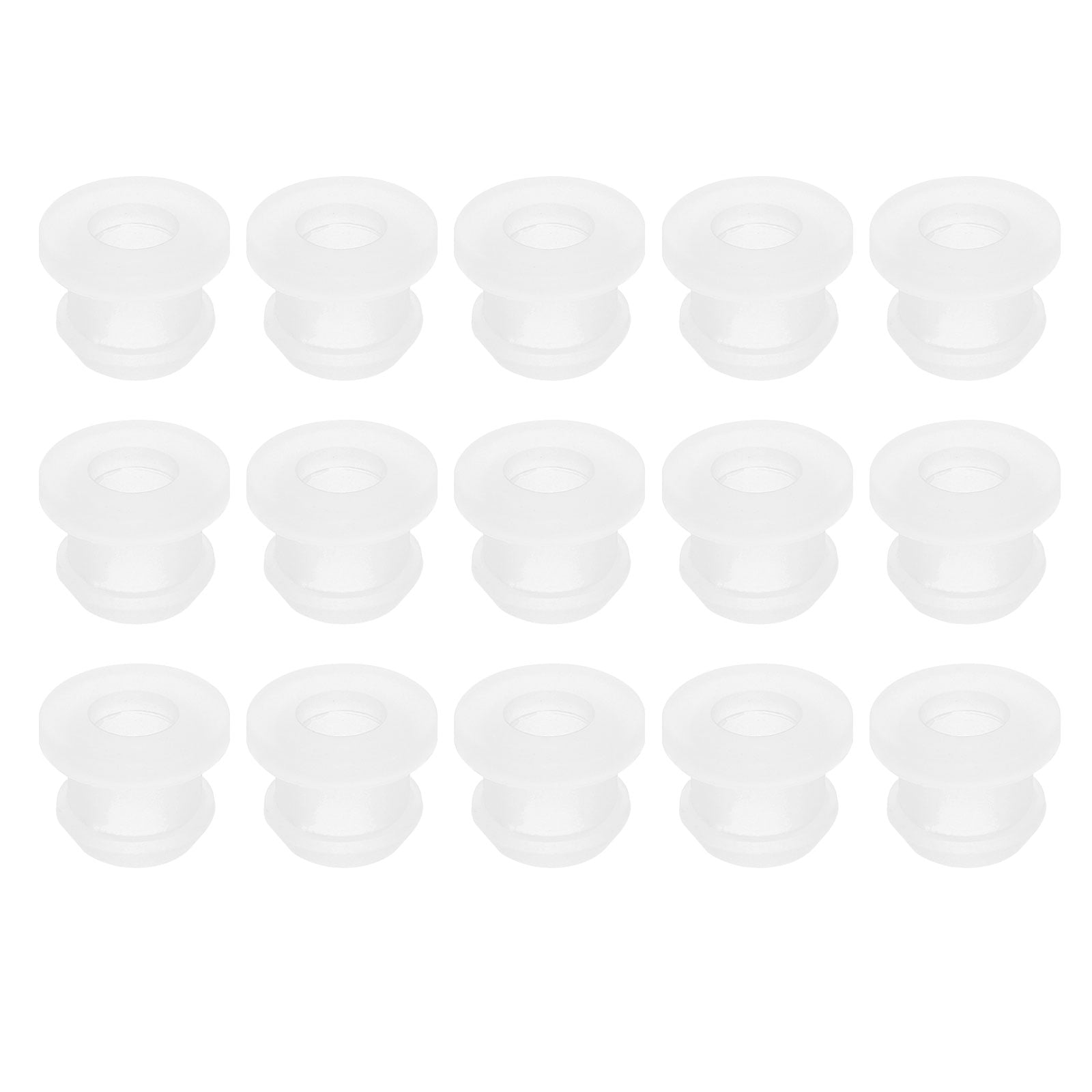 15 Pack Rubber Grommets 9mm Drill Hole, 6.2mm ID Hole Top Hat Grommet ...