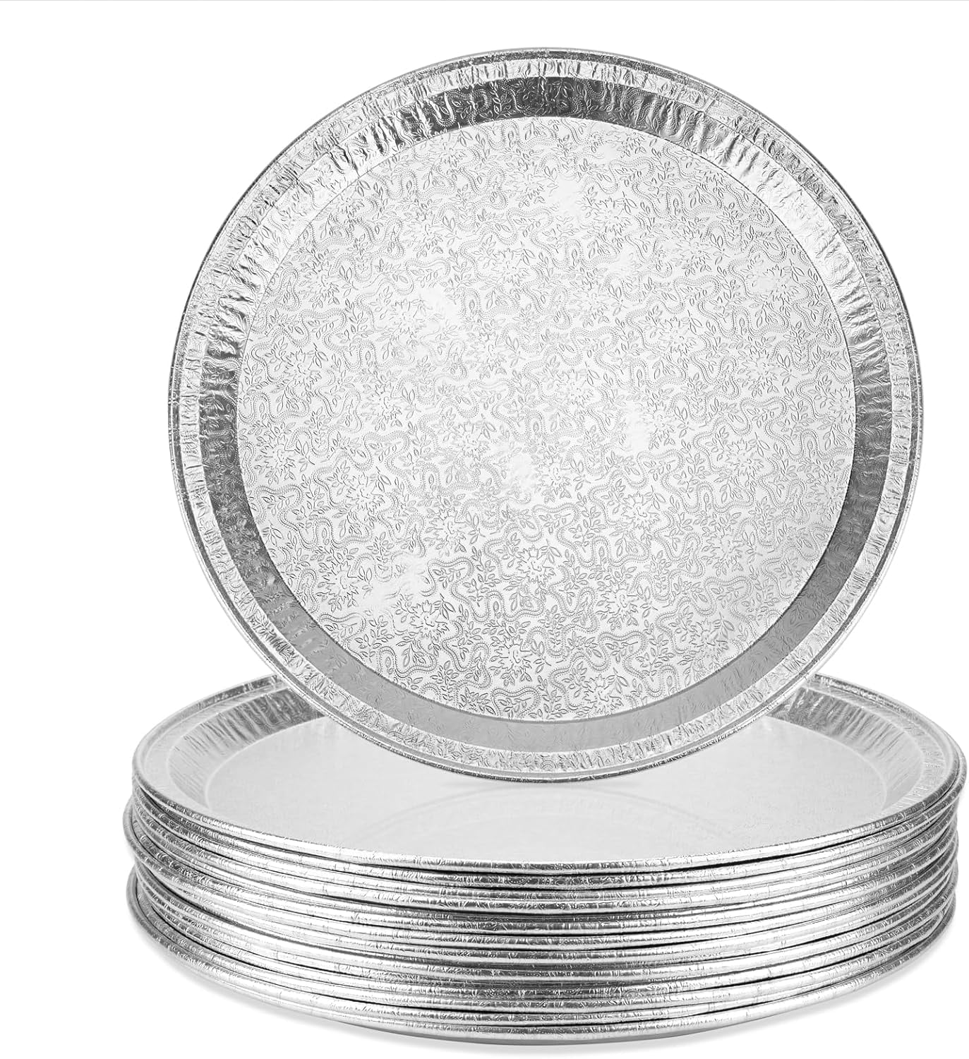 15 Pack Serving Platters 12”, Disposable Aluminium Foil Trays for ...