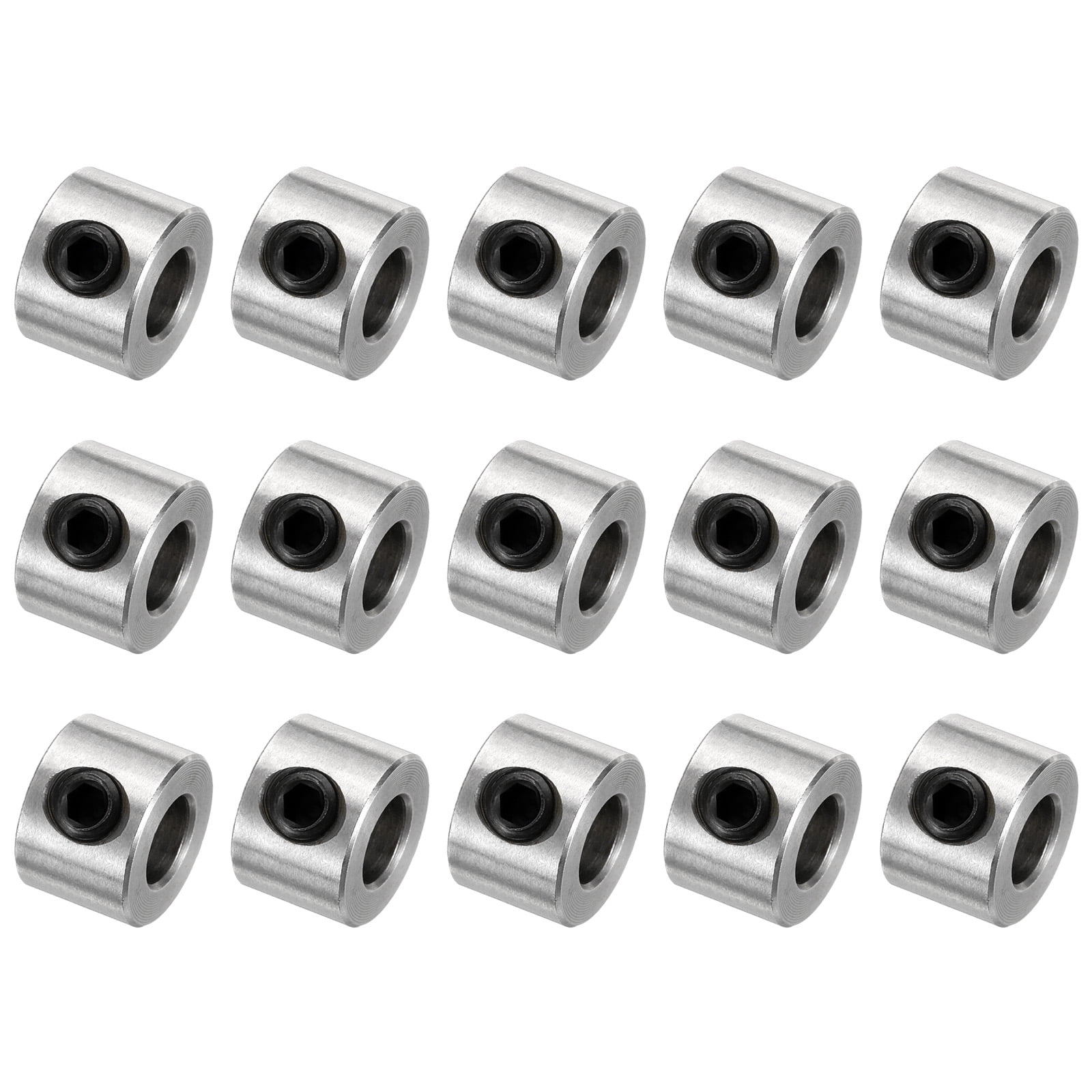 15 Pack Set Screw Collars 5mm Bore Shaft Collars, 10mm OD, 7mm Width ...