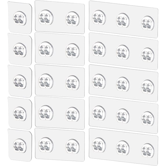 15 Pack Shower Caddy Adhesive Replacement, No Drilling Shower Shelf ...
