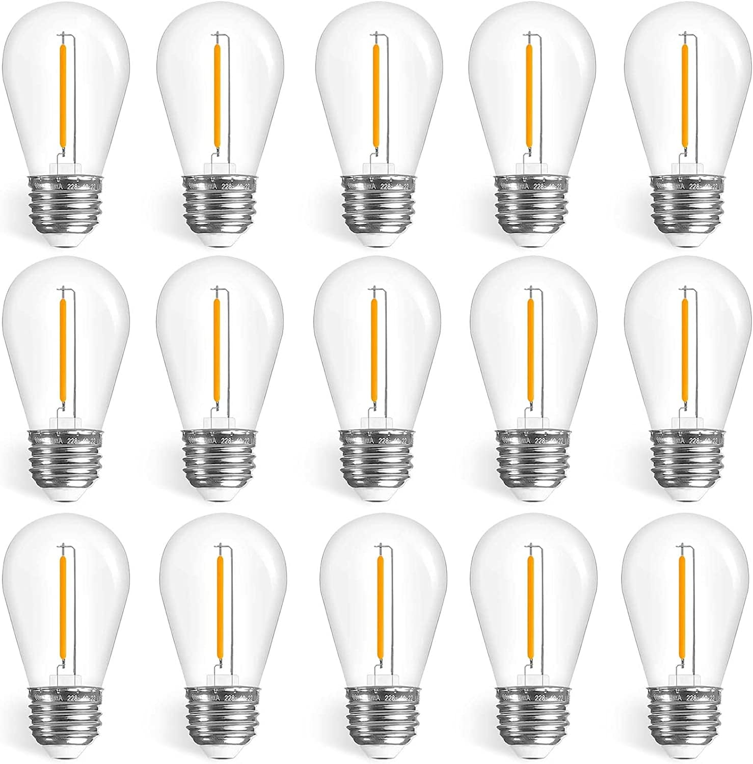 Visther LED 1W (11W Equivalent) Warm White Light Bulbs, Low Voltage (15 ...