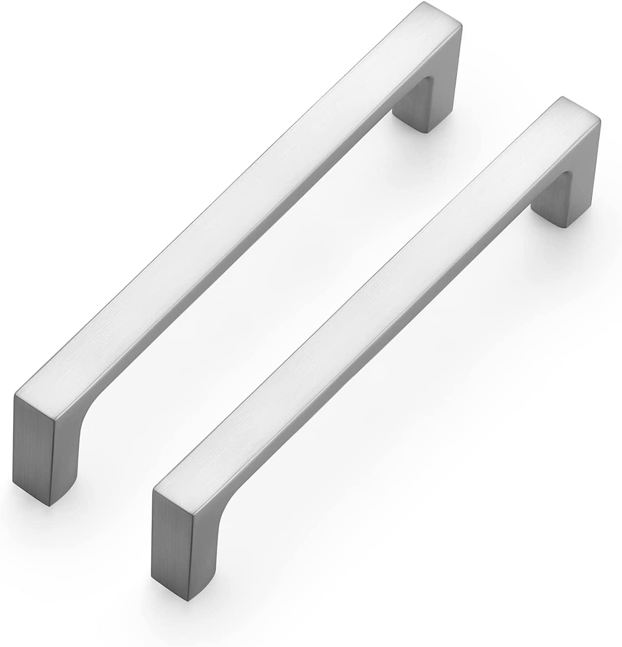 15 Pack Solid 5 Inch Kitchen Square Cabinet Handles Brushed Nickel ...