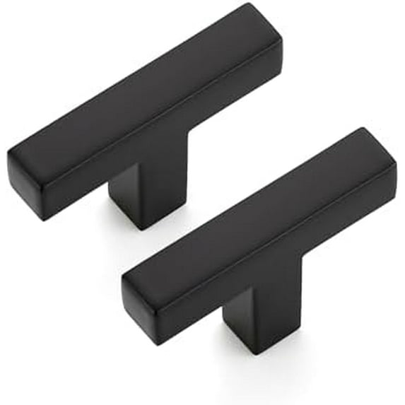 15 Pack Solid Single Hole Slim Square Bar Drawer Handles Kitchen ...