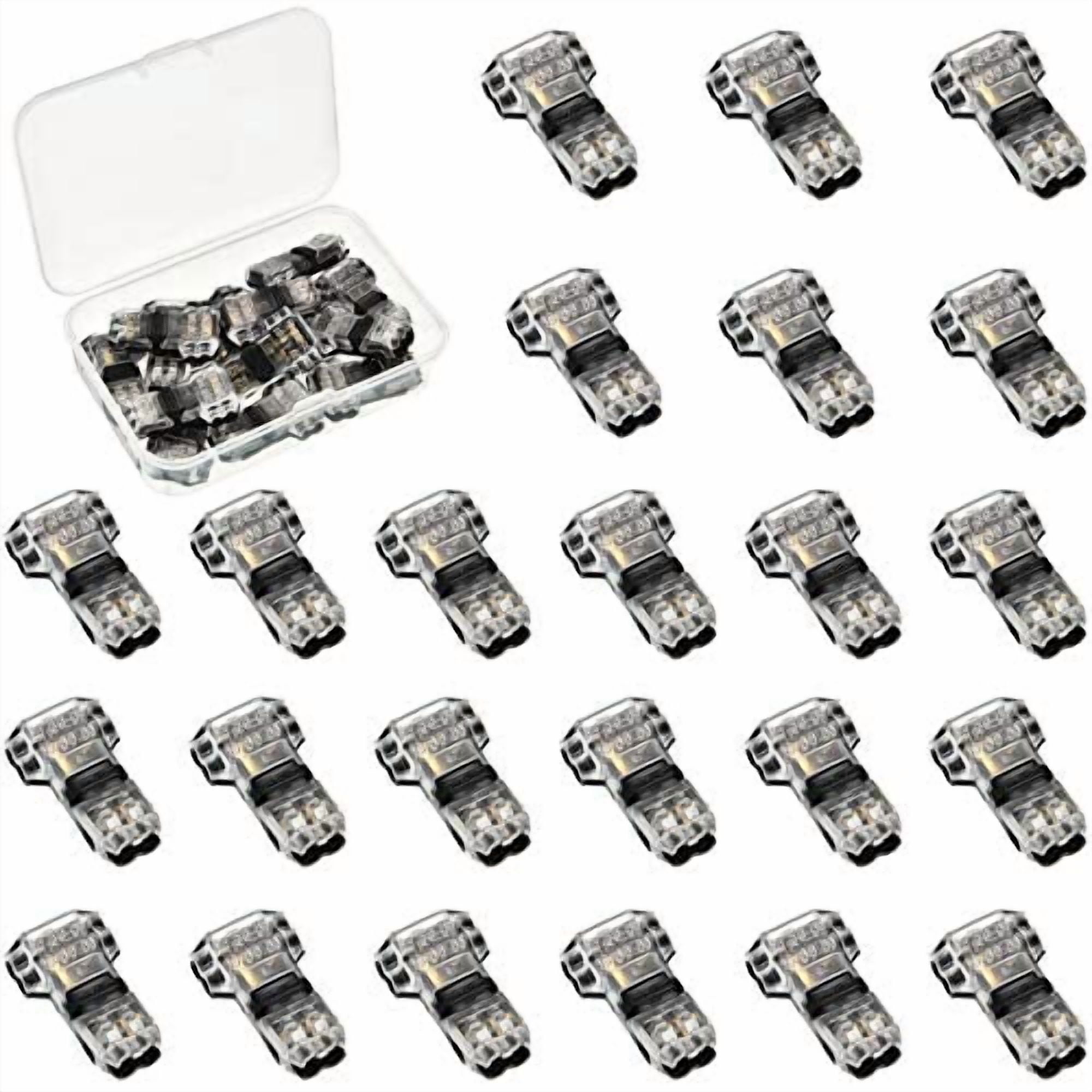 15 Pack T Tap Wire Connectors 2 Pin 2 Way Wire Connectors for 18-22 Awg ...