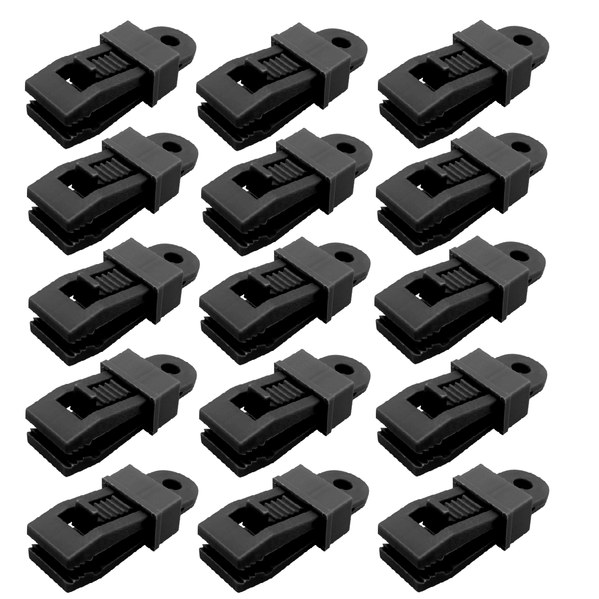 15 Pack Tarp Clips, Tarp Clamps, Black Tarp Clips Thumb, Tarp Clips ...