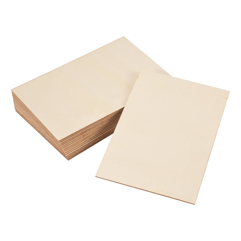 15 Pack Unfinished Wood Sheets,Wood Thin Board for House Aircraft Ship ...