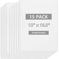 15 Pack White Foam Board for Projects, 12 x 16.5Inch Core Baking Mat ...