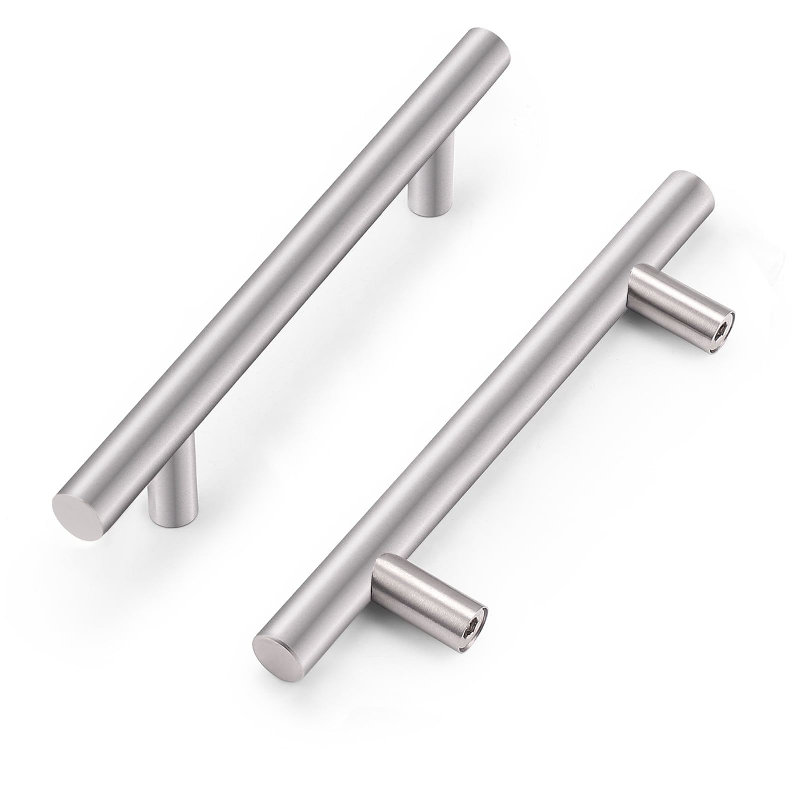 15 Pack-knobelite Round T Bar Cabinet Handles - (3-3/4 inch) Hole ...