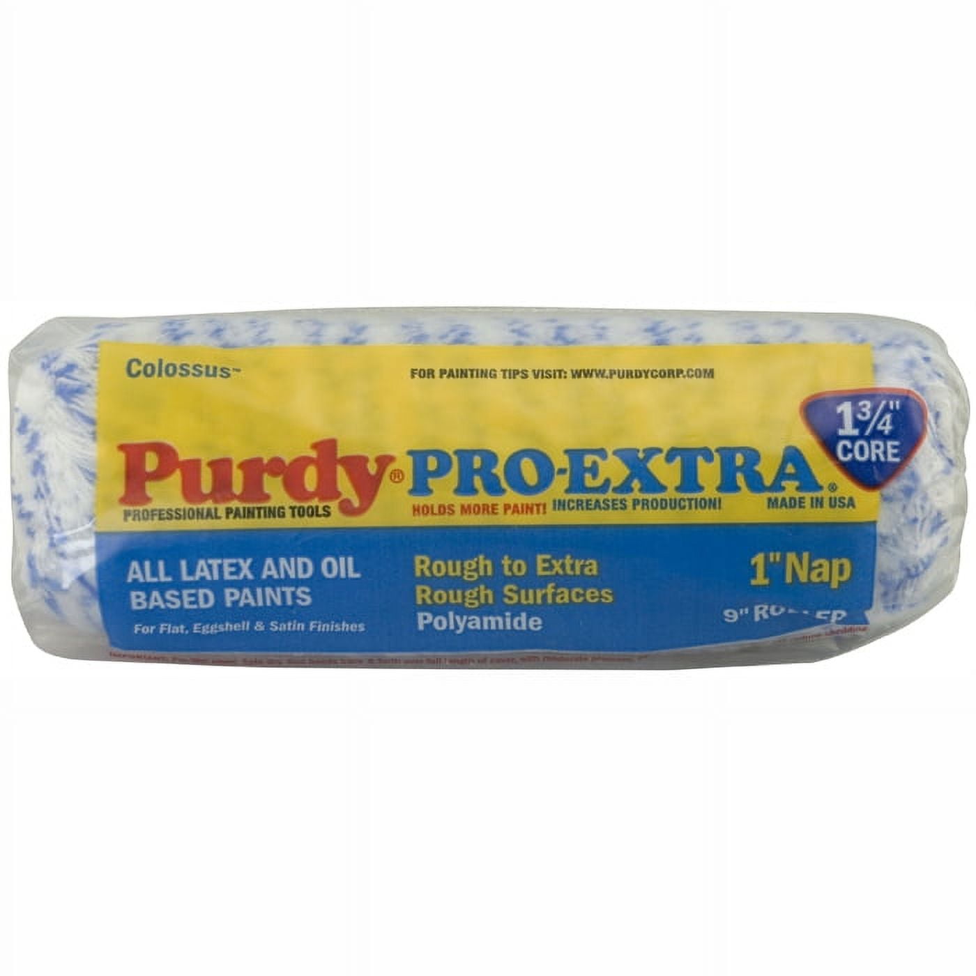 15-Pack of 9” x 1” Nap Purdy 140665095 Pro-Extra, Colossus Roller Cover ...