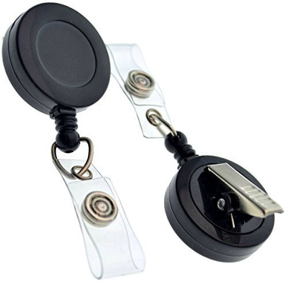 15 Pack of Premium Retractable ID Badge Reels with Alligator Clip in ...